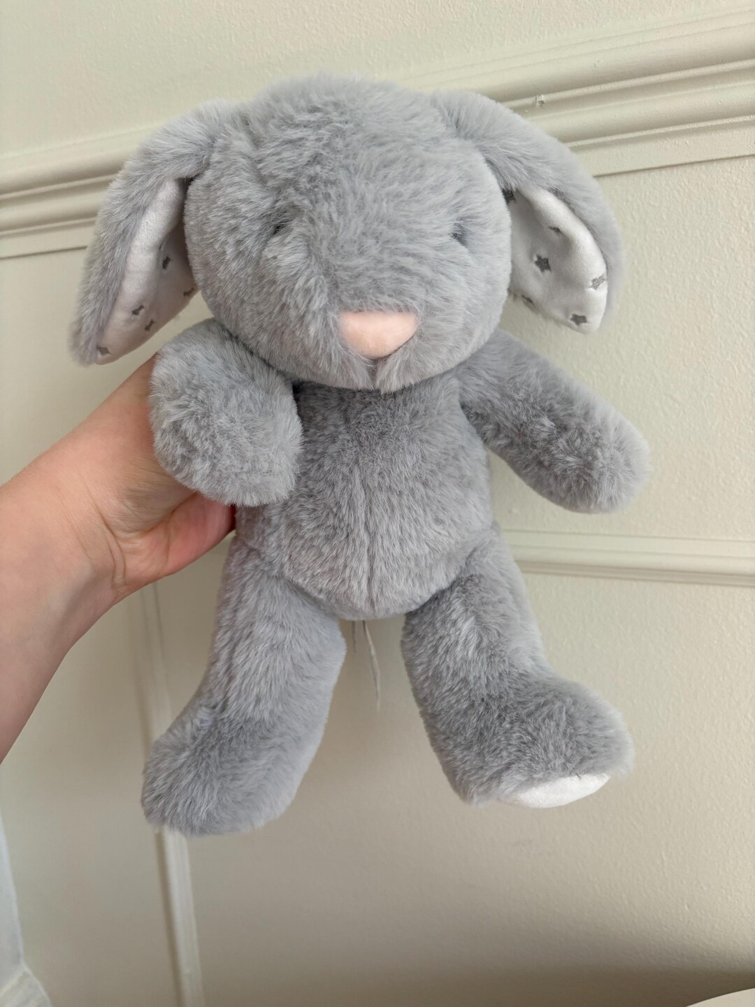 Grey Fluffy Bunny Cuddly Toy - Etsy