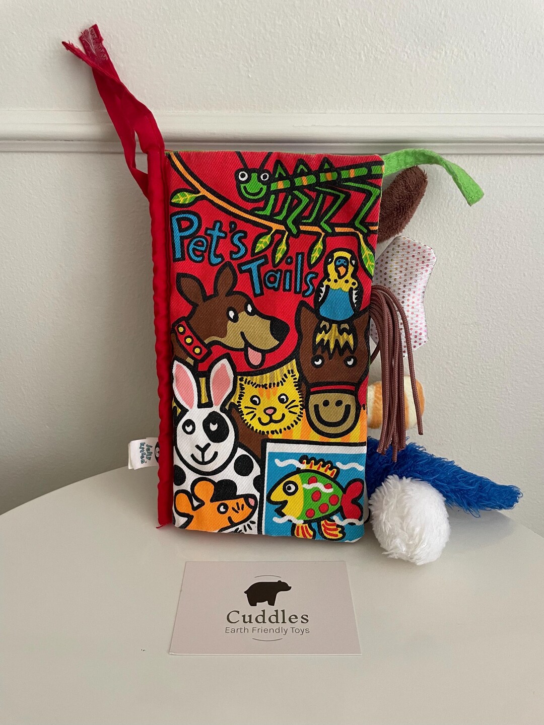 Jellykitten ‘pets Tails’ Crinkly Baby Book - Etsy