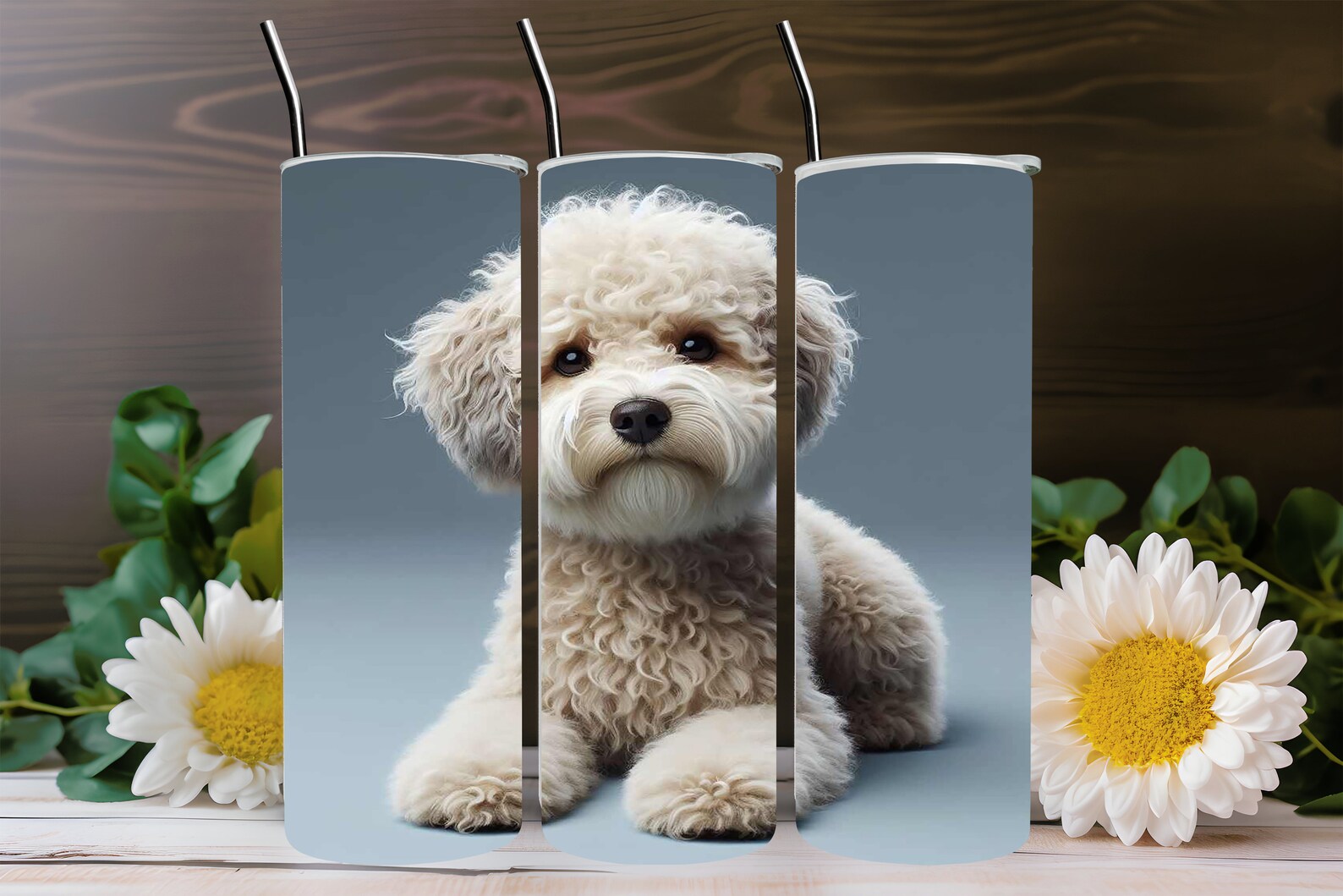 Poochon Dog PNG Tumbler Wrap - Etsy
