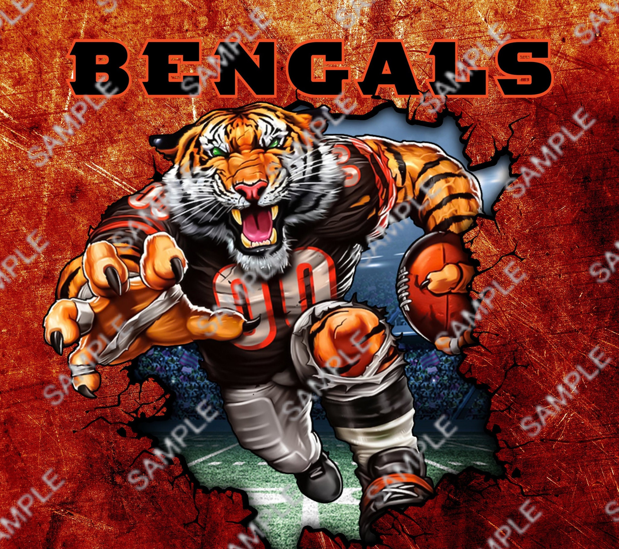 Bengals PNG Tumbler Wrap - Etsy
