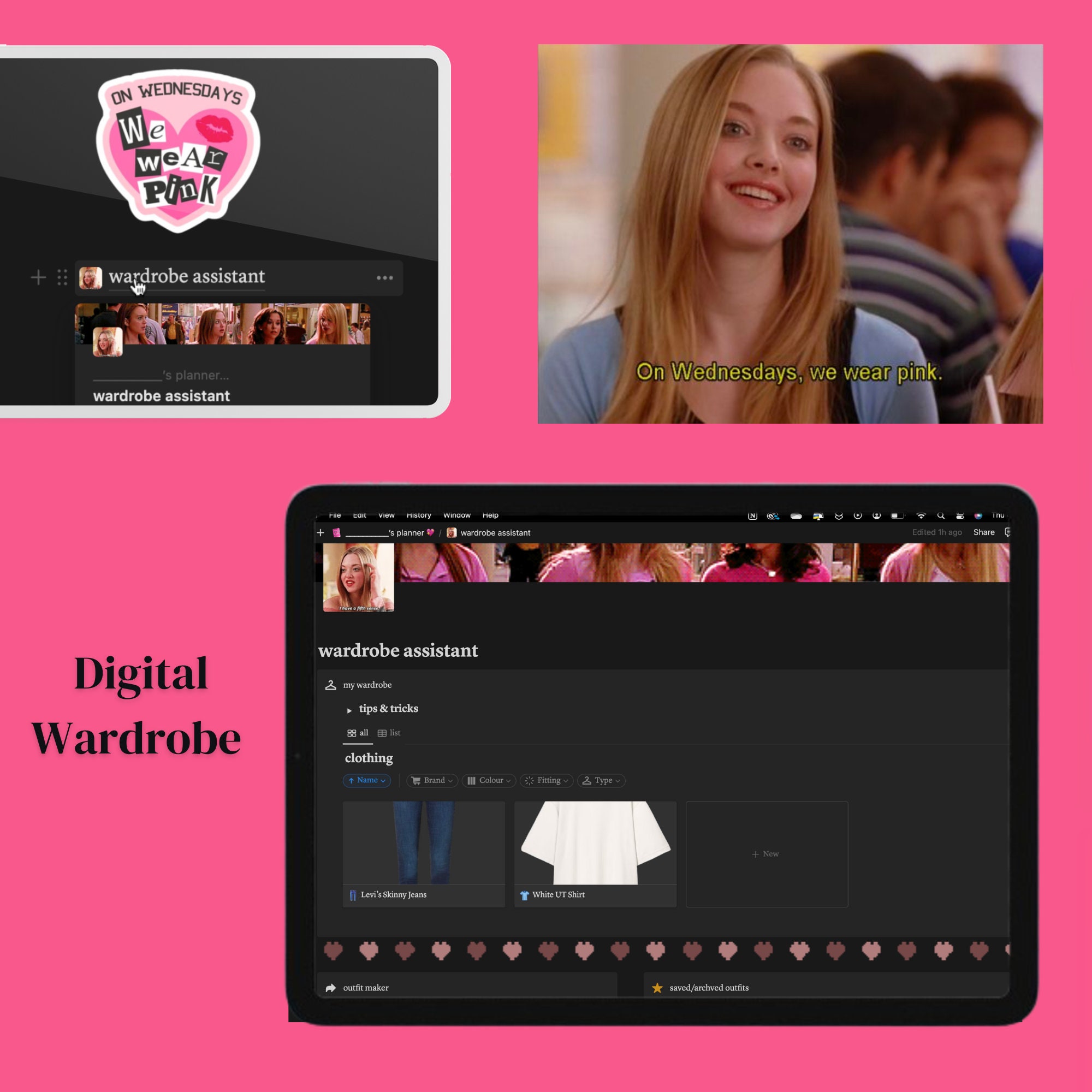 That Girl Notion Planner | Burnbook Planner | Mean Girls Planner ...