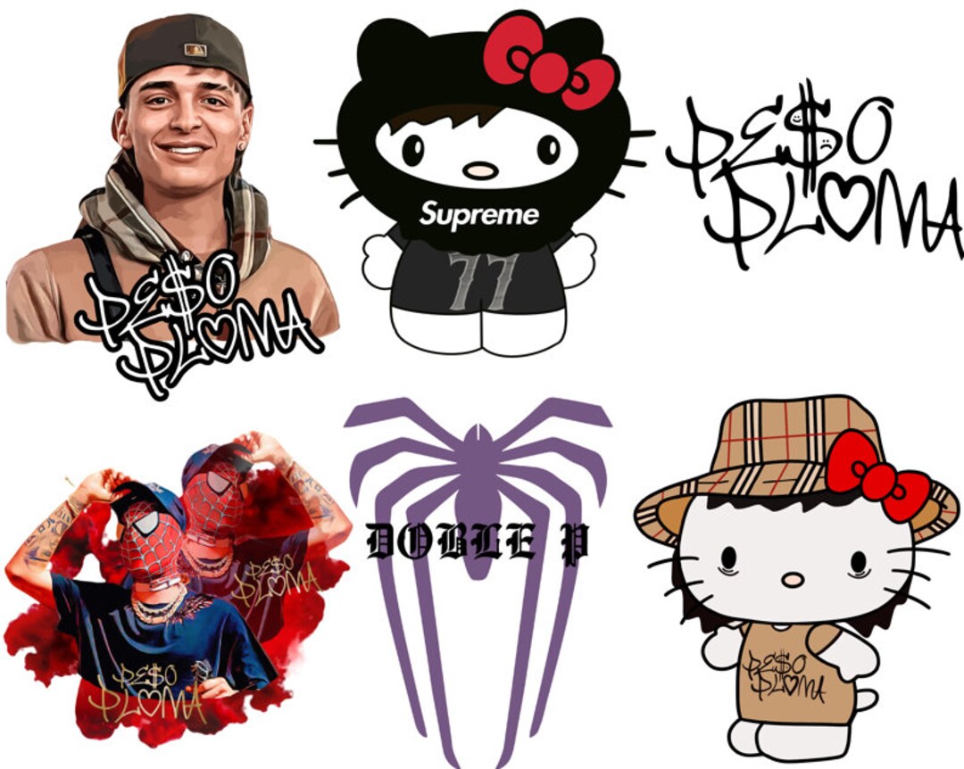 Peso Pluma Png Bundle PESO PLUMA SPIDER Png Bundle Peso Pluma Kitty Png ...