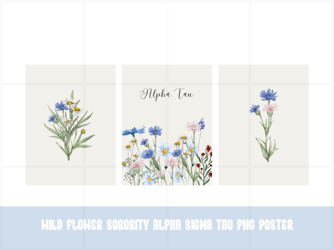 Alpha Sigma Tau Sorority PNG Poster, Sorority Poster, Elegant ...