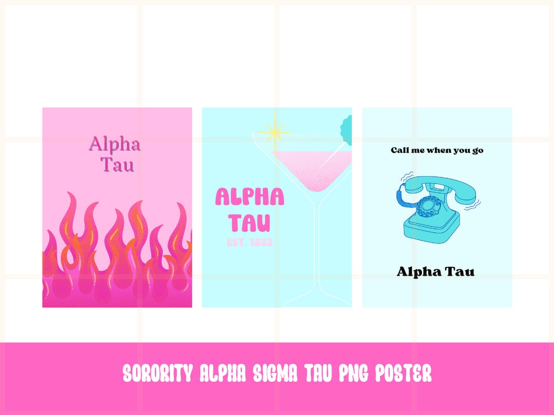 Sorority Alpha Sigma Tau PND Digital Download Poster Bundle - Etsy