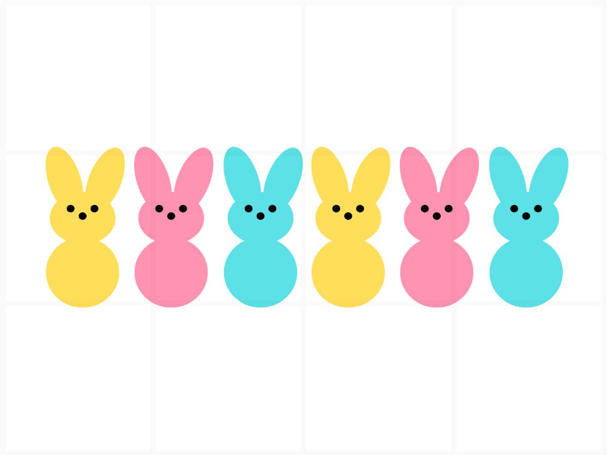 Easter Bunny Peeps SVG Digital Download File - Etsy