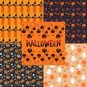 20 Spooky Halloween Themed Digital Papers | Seamless | Commercial Use ...