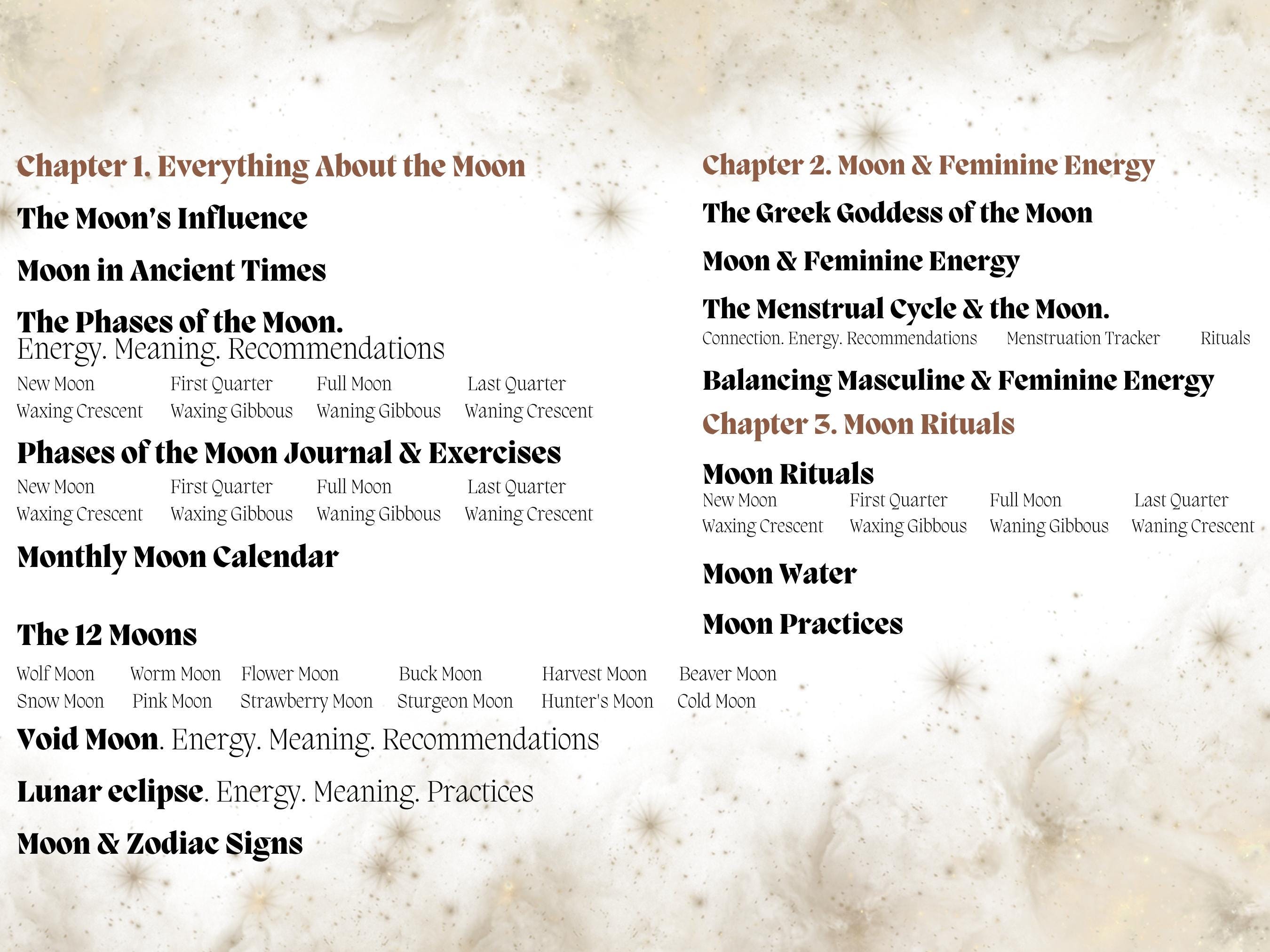 Moon Journal Digital | Moon Workbook | Moon Phases | Moon Rituals ...