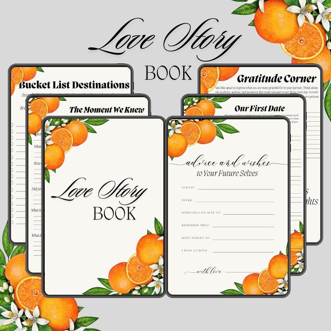 Citric Love Story Book PDF | Wedding&anniversary Gift | Couple Gift ...