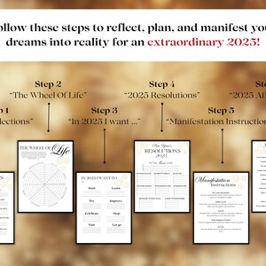 New Year Resolution Printable Bundle | 2025 Resolutions | 2025 Goal ...