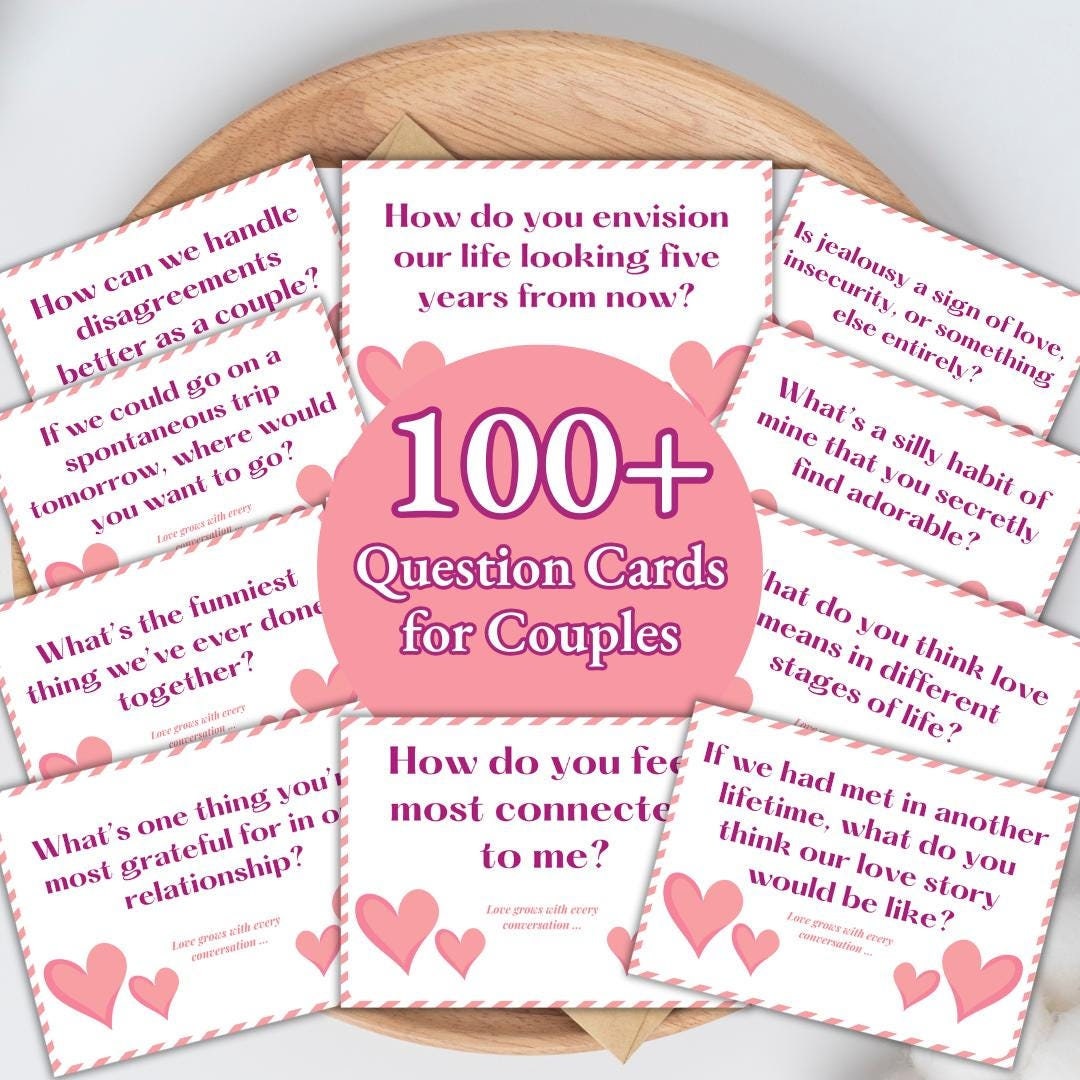 Couple Question Cards Relationship Cards Games Conversation Starters ...