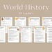 World History Game Bundle | 10 Printable Educational Activities ...