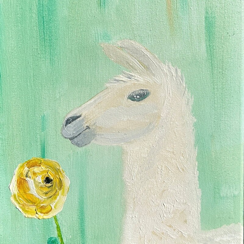Llama Painting - Etsy
