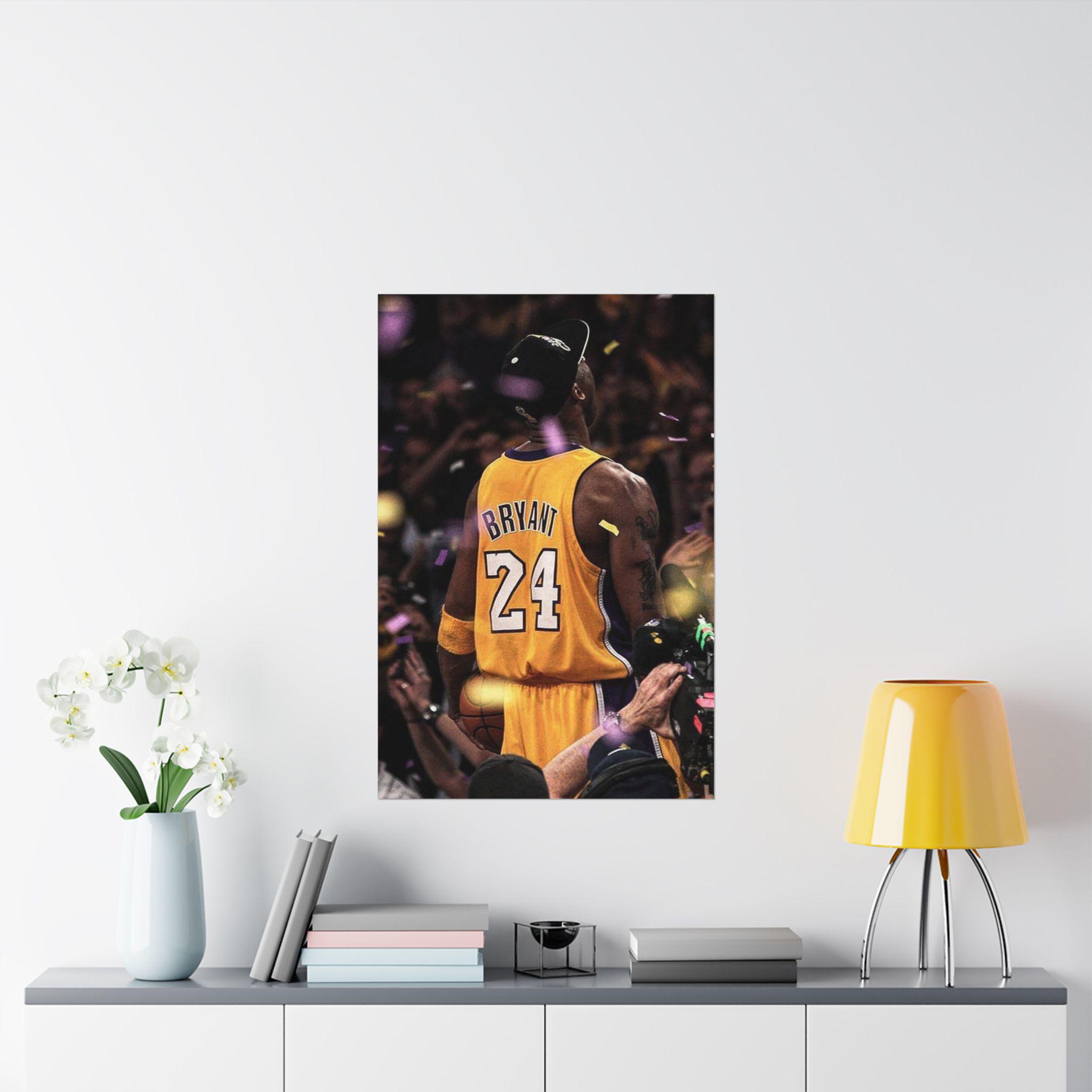 Kobe Bryant Matte Vertical Poster, Sports Wall Art, Lakers Basketball ...