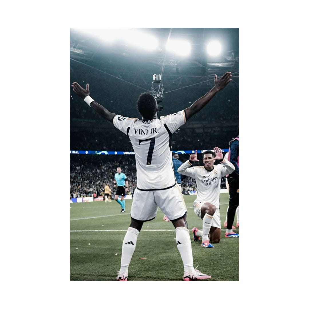 Sports Wall Art, Matte Poster Print, Soccer Player Decor, Celebration ...