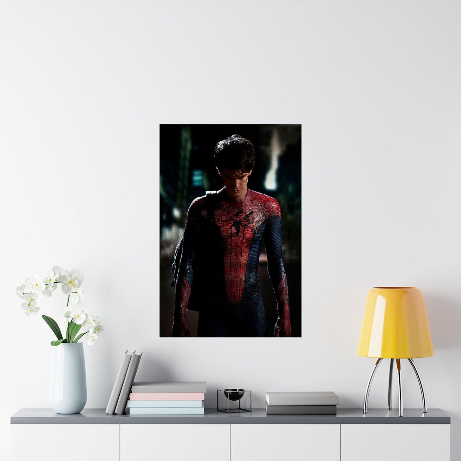 Vertical Posters, Andrew Garfield Ripped Spiderman Suit Art Print ...