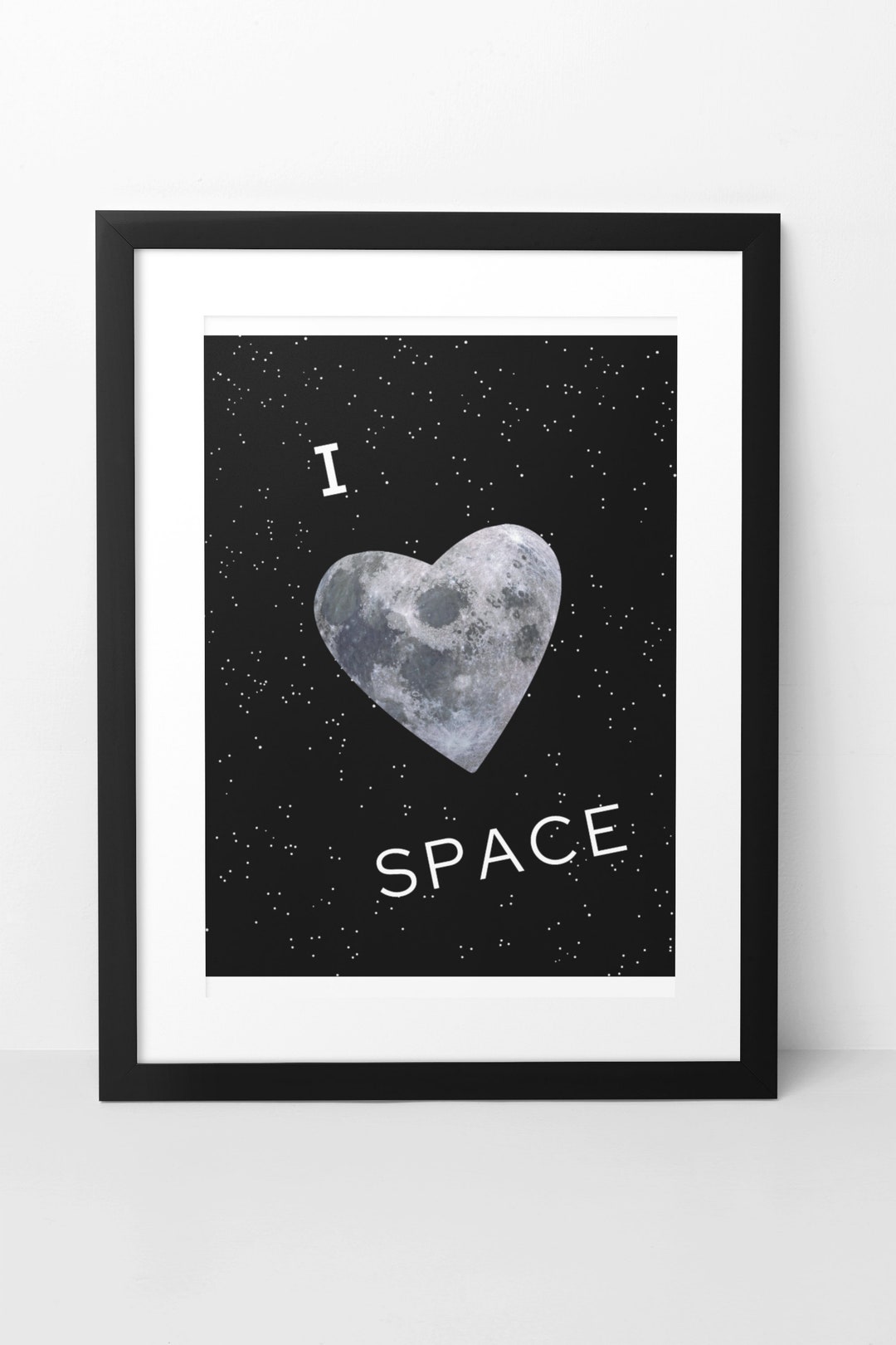 Aesthetic I Love Space Wall Art, Minimalist Galactic Digital Download ...