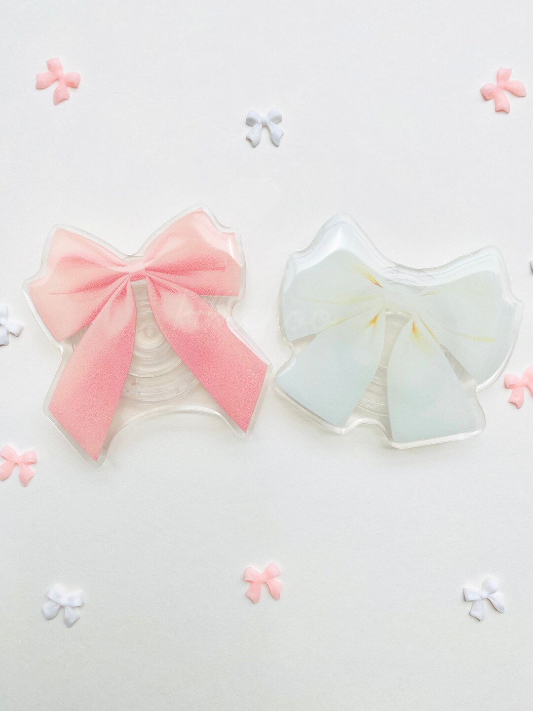 Hair Bow Phone Grip | Ribbon Bow Phone Grip | Pink Bow Phone Grip ...