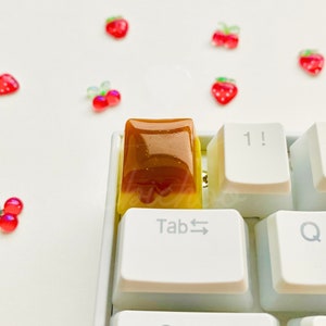 Pudding Keycap | Flan Keycap | Dessert Keycap | Food Keycap | Kawaii ...