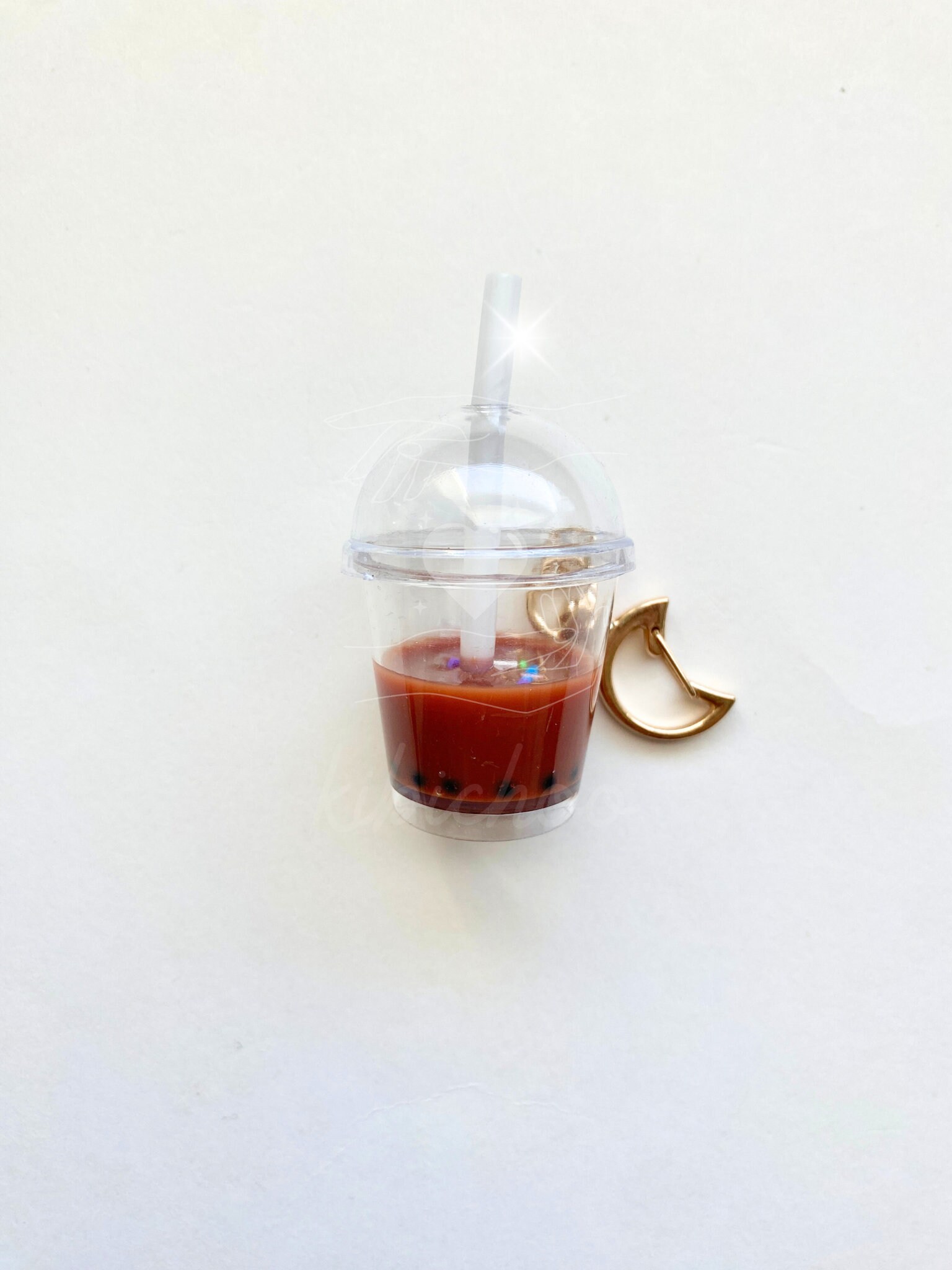 Boba Milk Tea Keychain Bubble Tea Drink Key Ring Kawaii Drink Key Chain ...