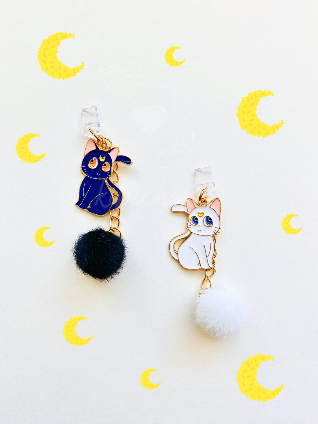 Sailor Moon Dust Plug | Cat Dust Plug | Kawaii Dust Plug | Phone Charm ...