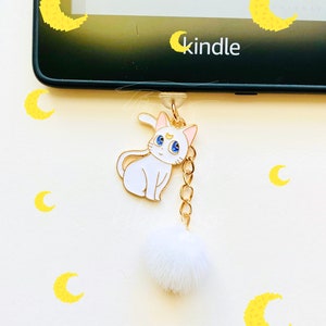 Sailor Moon Dust Plug | Cat Dust Plug | Kawaii Dust Plug | Phone Charm ...