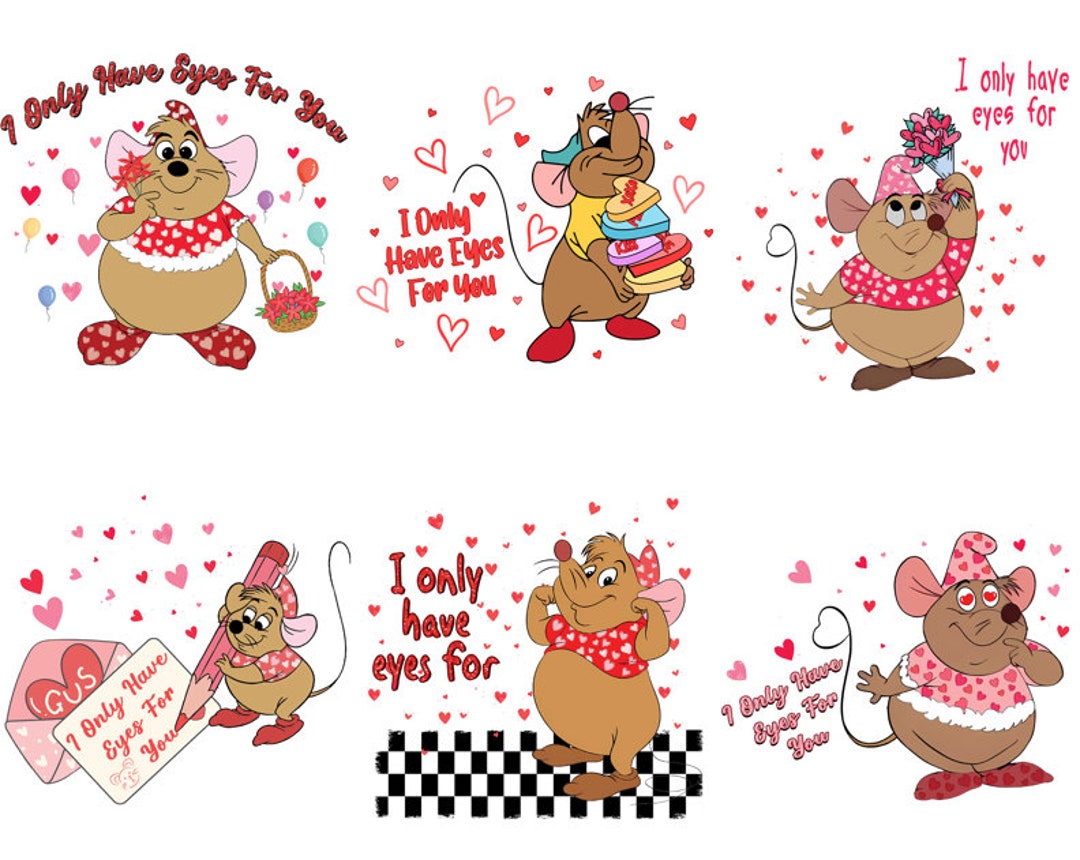 Heart Eyes on You Png, Valentine Gus Mouse Png, Valentines Day Png ...