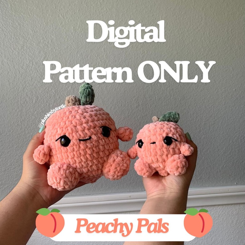 Peachy Pals Pattern PDF Digital Download Only - Etsy