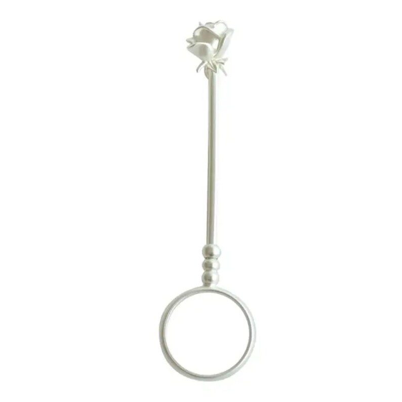 Rose Flower Cigarette Holder Ring, Ladies Men's Ring Cigarette Ring ...