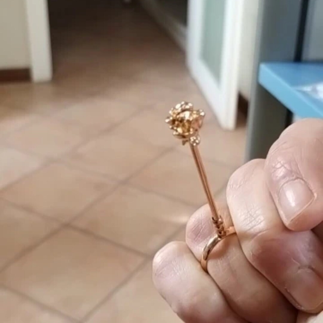 Rose Flower Cigarette Holder Ring, Ladies Men's Ring Cigarette Ring ...