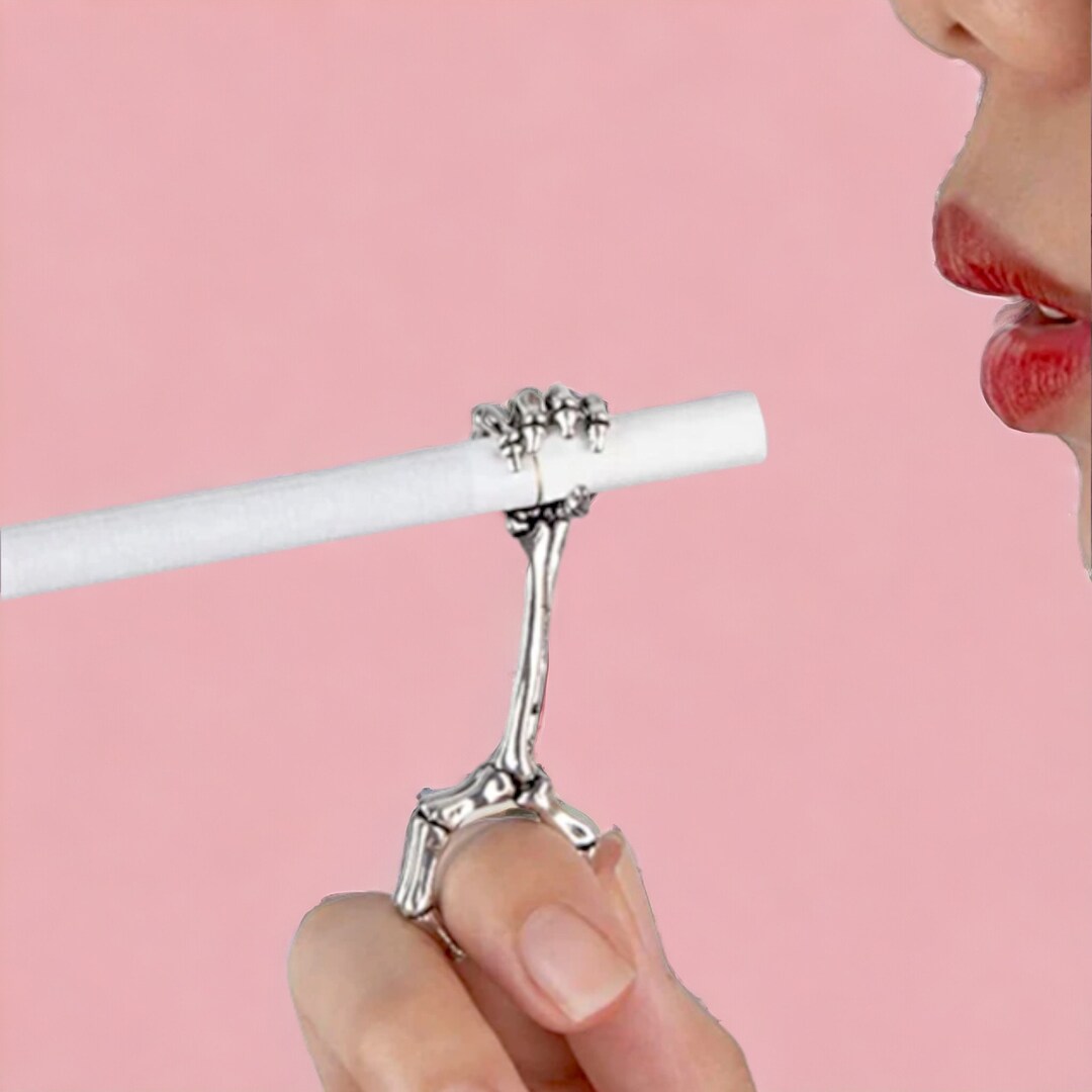 Adjustable Cigarette Holder Ring, Ladies and Men's Cigarette Ring ...