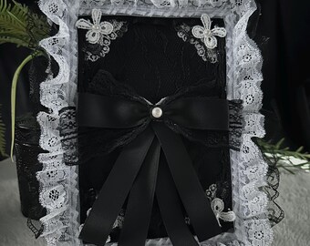 Handmade Vintage Gothic Bow Y2K Journal Cover - Etsy