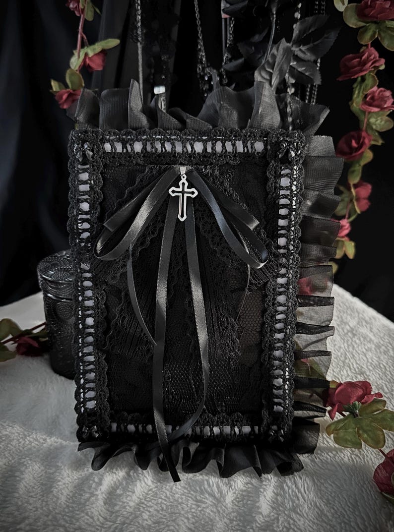 Handmade Vintage Gothic Bow Y2K Journal Cover - Etsy