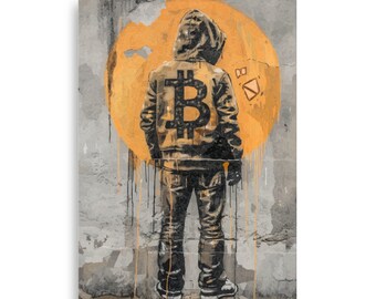 Ethereum Banksy Inspired Poster 1, Cryptocurrency Home Art, Crypto ...