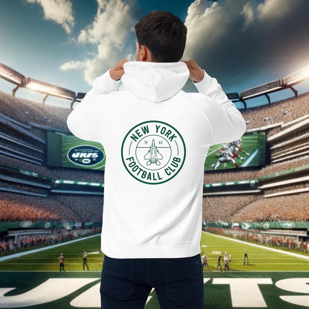 New York Football Club Fighter Jet Design - Eco-friendly Unisex Raglan ...