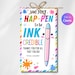 Editable Teacher Gift Tag, Hap-pen Tag Ink-credible Pen Gift Tag, Thank ...