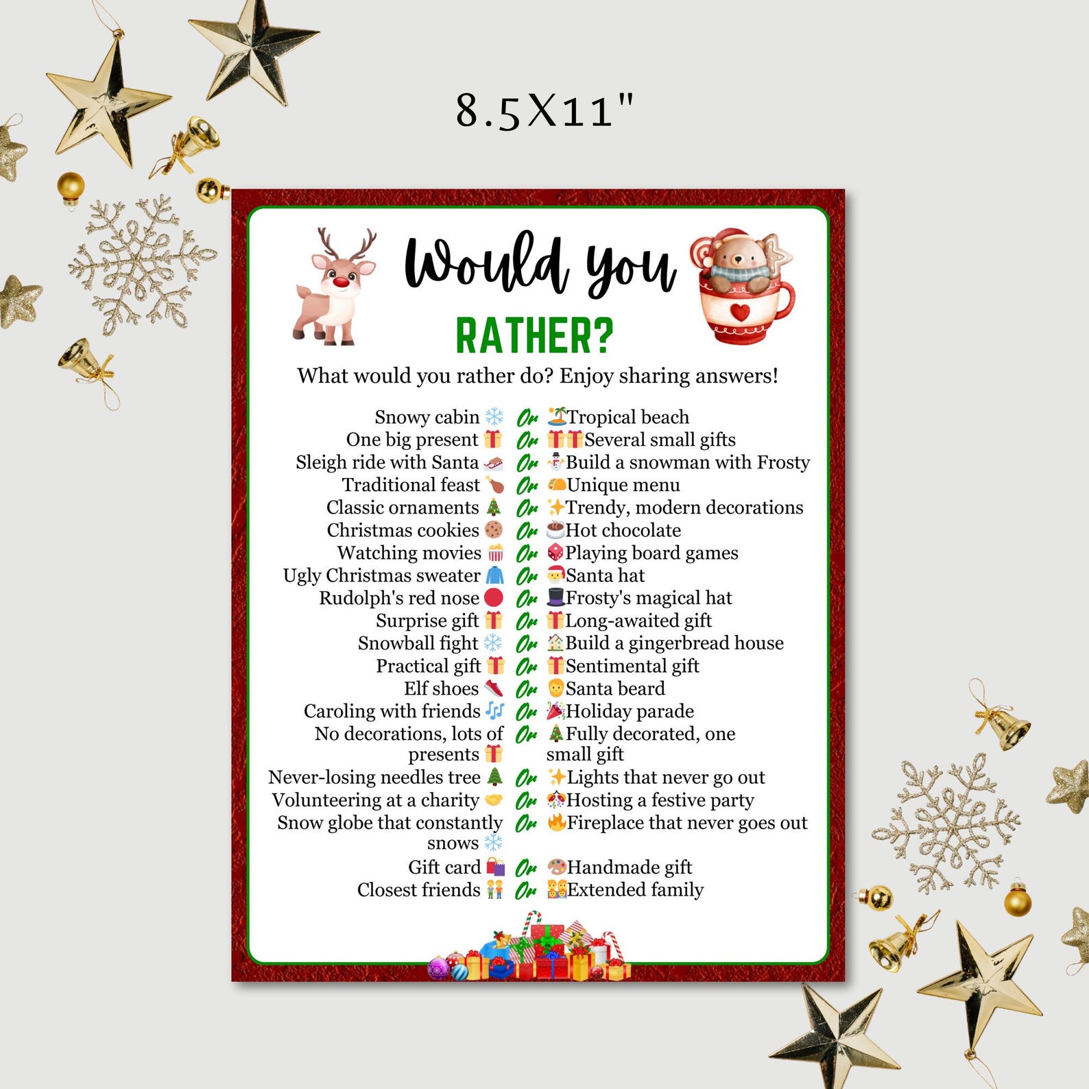 Christmas Would You Rather Game for Office Party | Family Christmas ...
