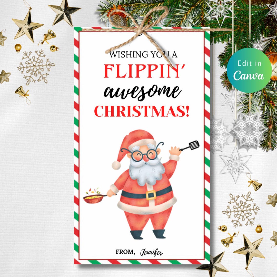 Editable FLIPPIN' AWESOME Christmas, Stocking Stuffers, Christmas Gift ...