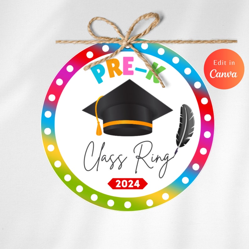 Editable Graduation Tags, Prek Graduation Tags, Pre-k Graduation, End ...