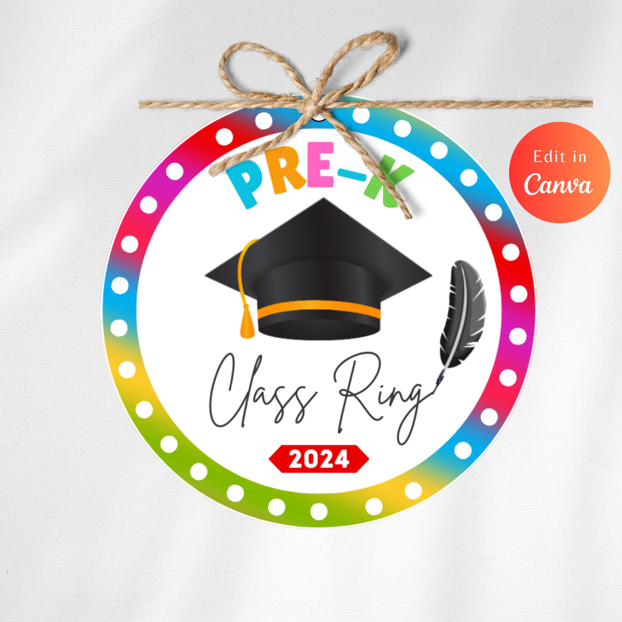 Editable Graduation Tags, Prek Graduation Tags, Pre-k Graduation, End ...