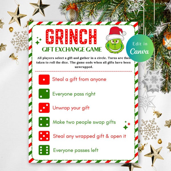 Grinch Gift Swap Game - 60+ Gift Ideas for 2025