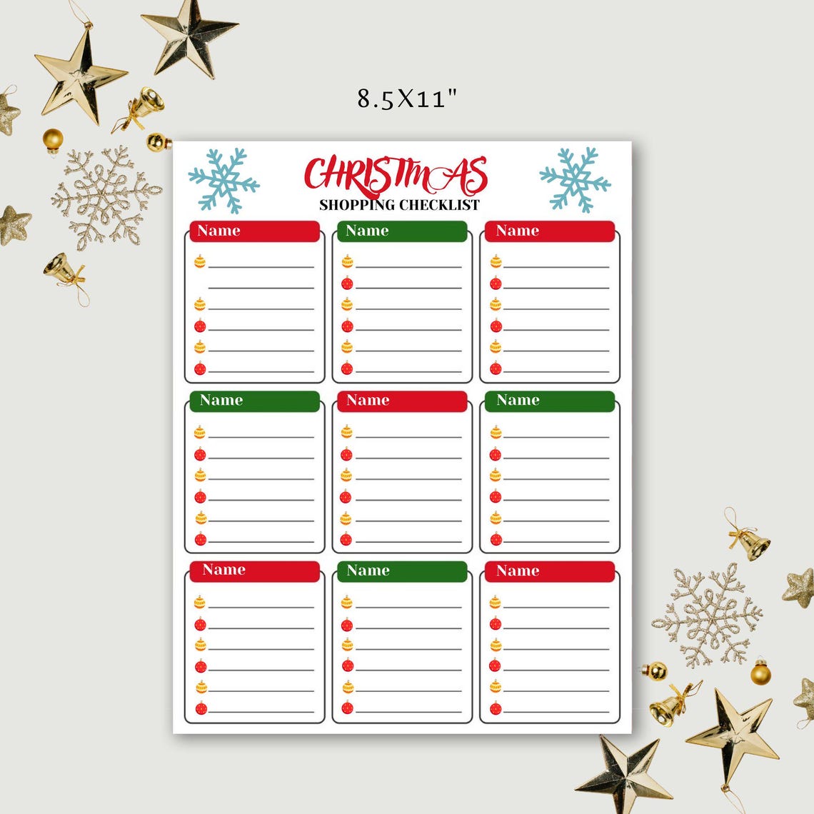 Christmas Preparation Checklist Printable, Christmas Checklist ...