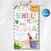 Editable This School Year Was Buckets of Gift Tag Template, End of ...