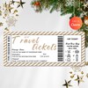 Editable TENNIS GIFT Ticket Template for Any Occasion, Ticket Gift ...
