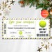 Editable TENNIS GIFT Ticket Template for Any Occasion, Ticket Gift ...