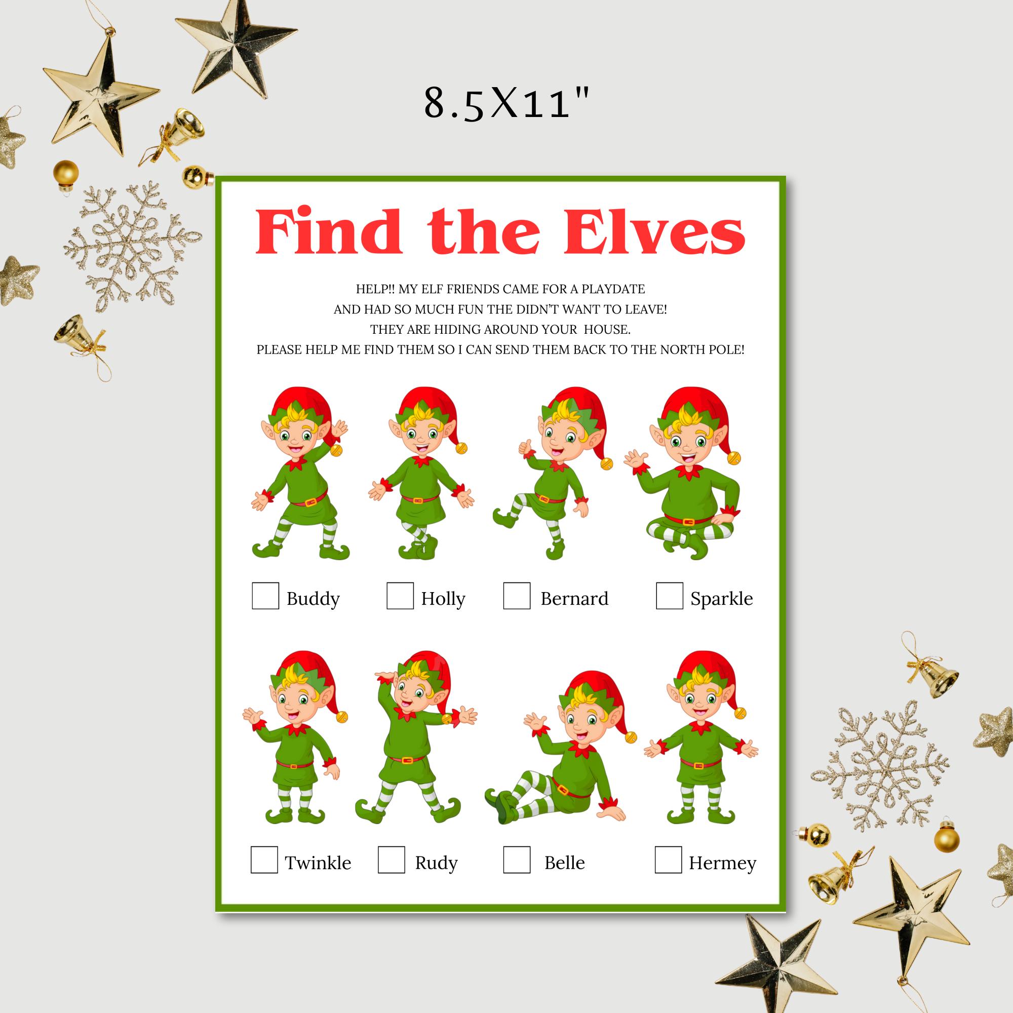 Editable Elf on the Shelf SCAVENGER HUNT, Scavenger Hunt, Kids Game ...