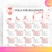 Editable 28 DAYS BEGINNERS YOGA Challenge, Yoga Class, Yoga Poses, Yoga ...