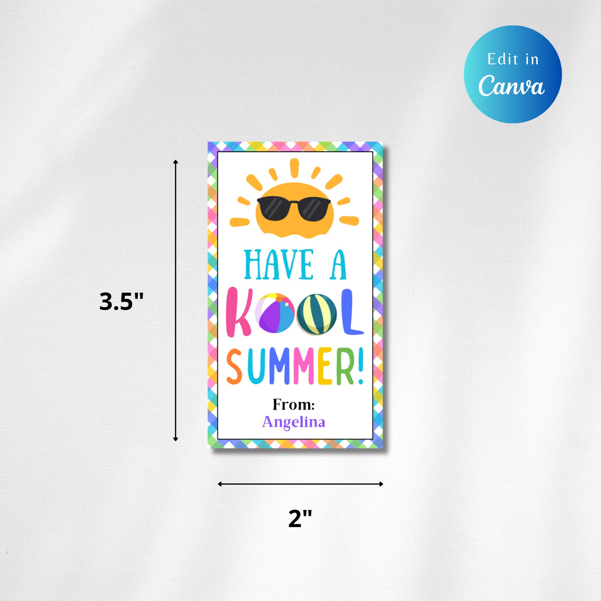 Editable Have a Kool Summer, Have a Cool Summer, Last Day of School ...