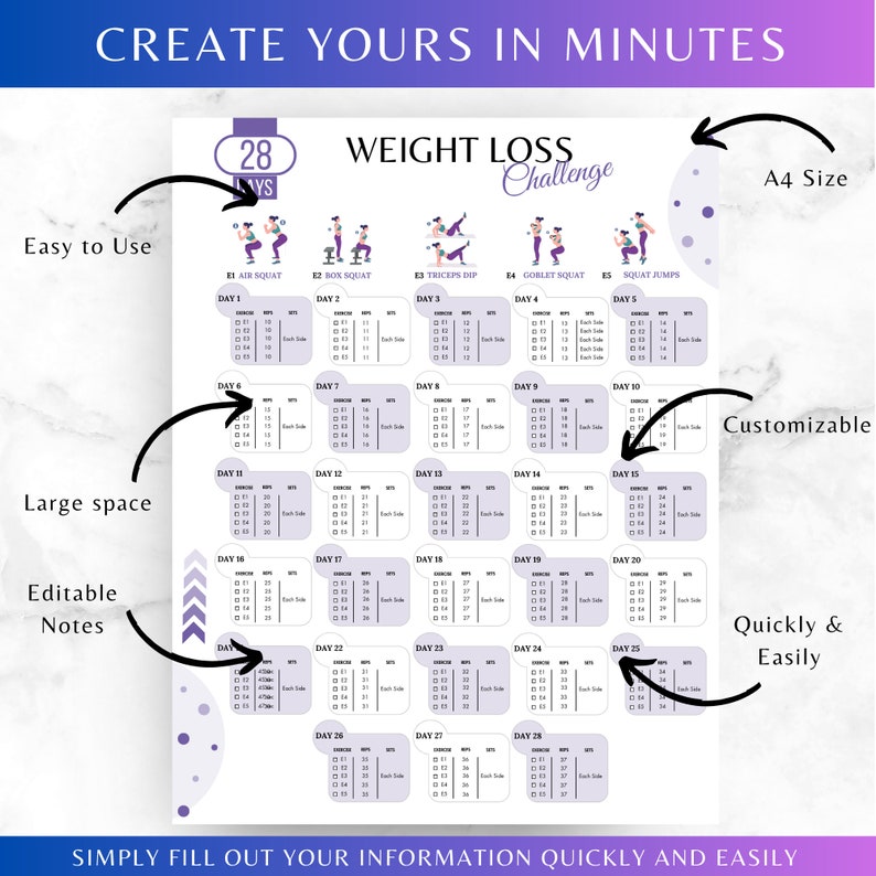 28 DAYS LOSE WEIGHT Challenge, Weight Lose Guide, Weight Management ...