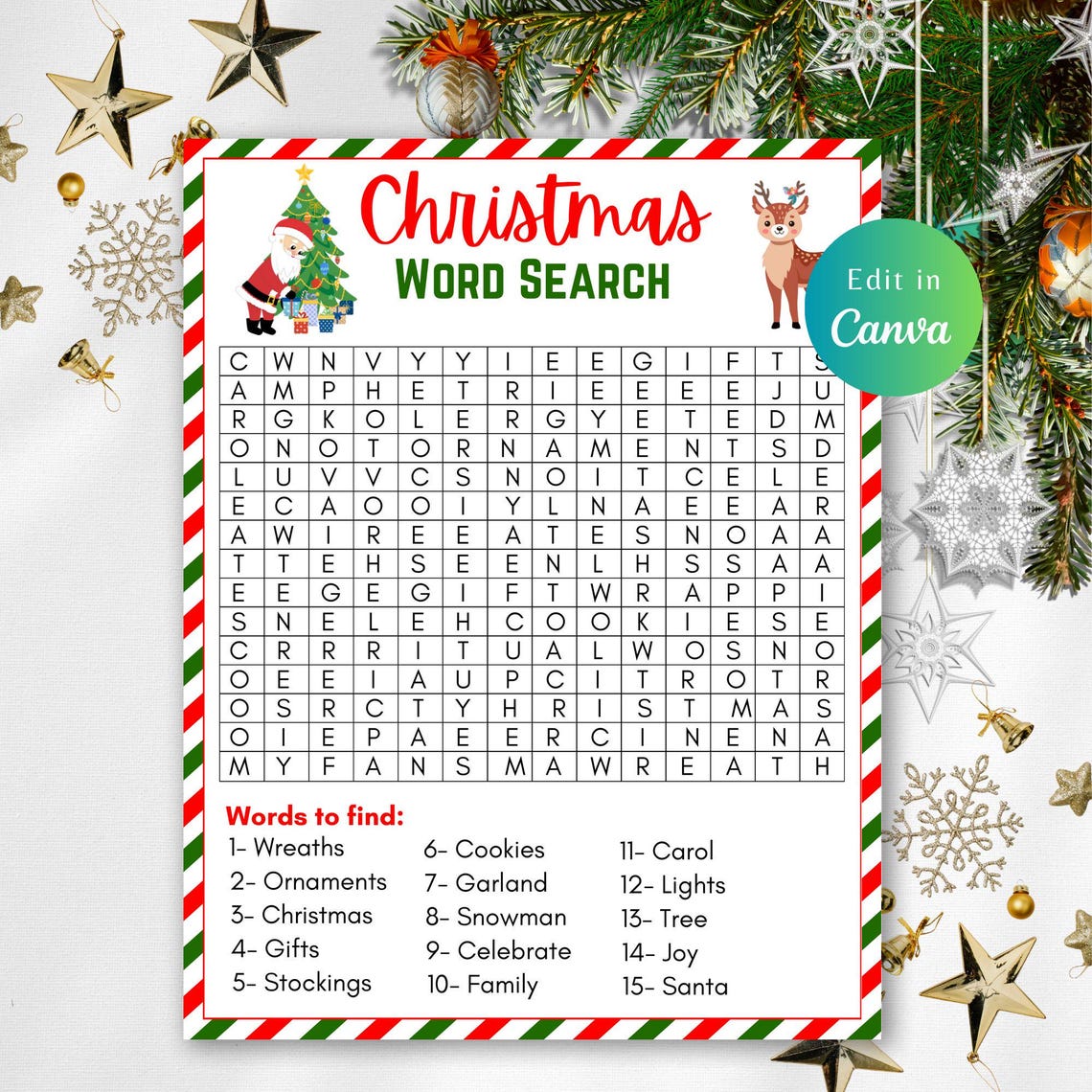 Editable WORD SEARCH, Word Search, Printable Games, Word Search Game ...