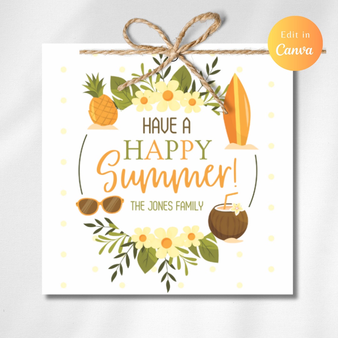 Editable End of School Gift Tags for Teachers, Last Day of School Gift ...